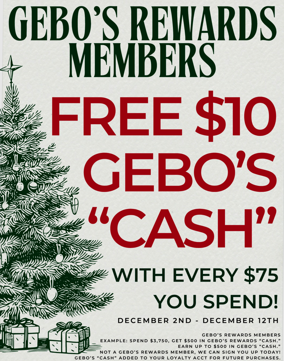 GEBOS CASH DEAL - Gebo's