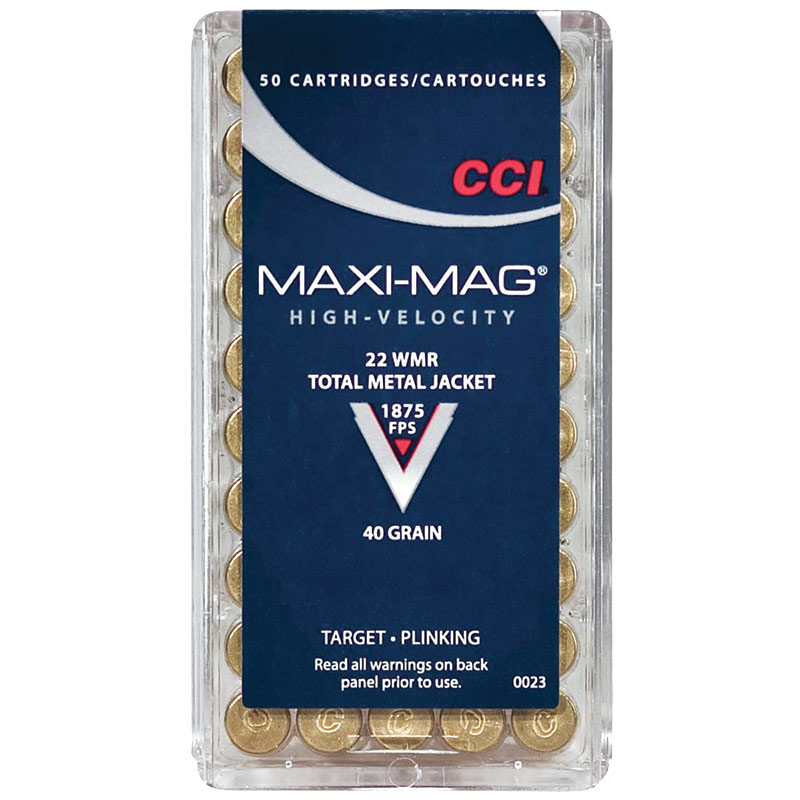 CCI 50 Ct. 22 Mag 40 Gr. TMJ MAXI-MAG Cartridges - Gebo's