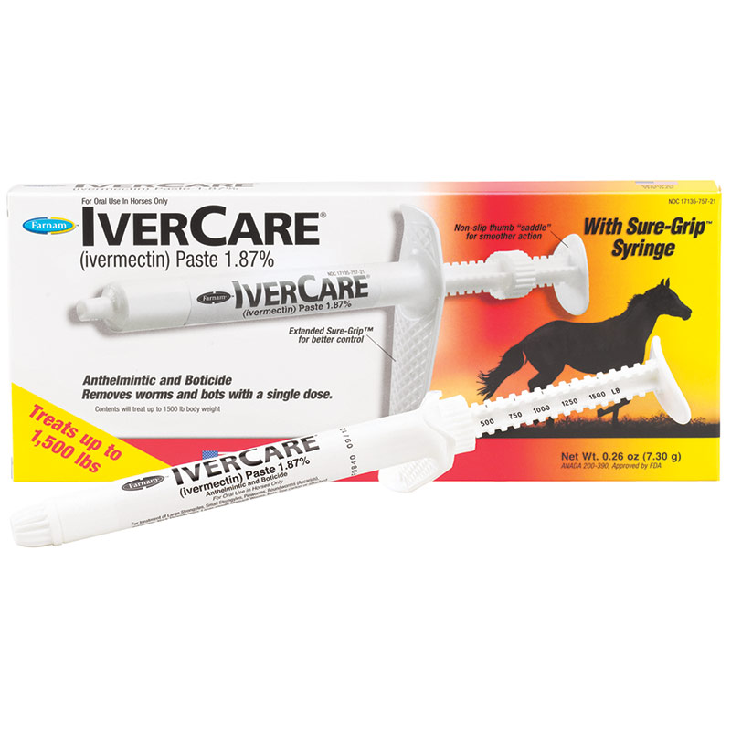 0.26 Oz. Farnam IverCare Ivermectin 1.87% Paste - Gebo's