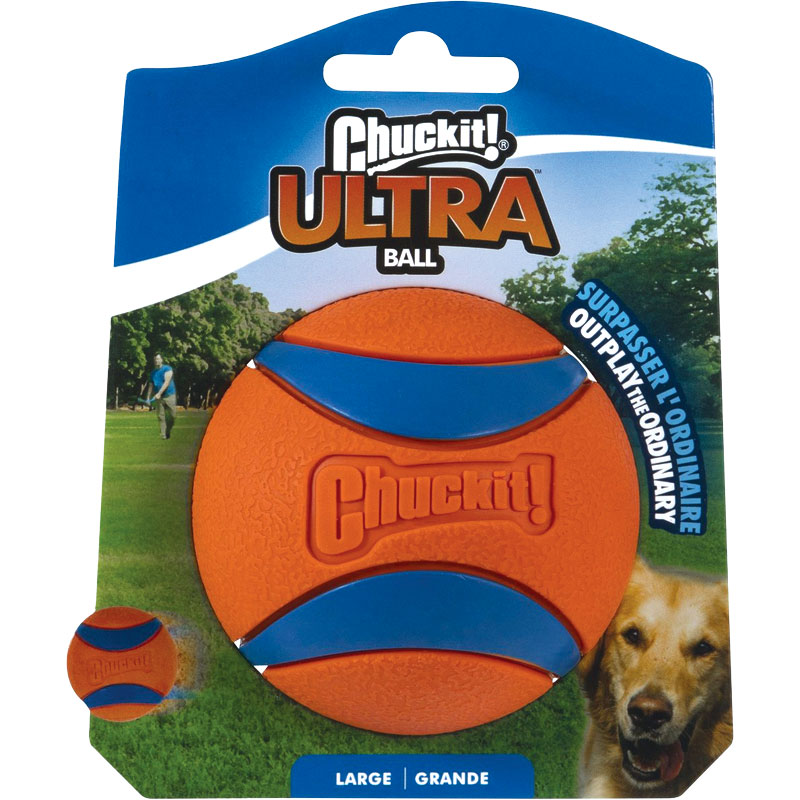3"L x 3"W x 3"H Chuckit! Ultra Ball Large - Gebo's