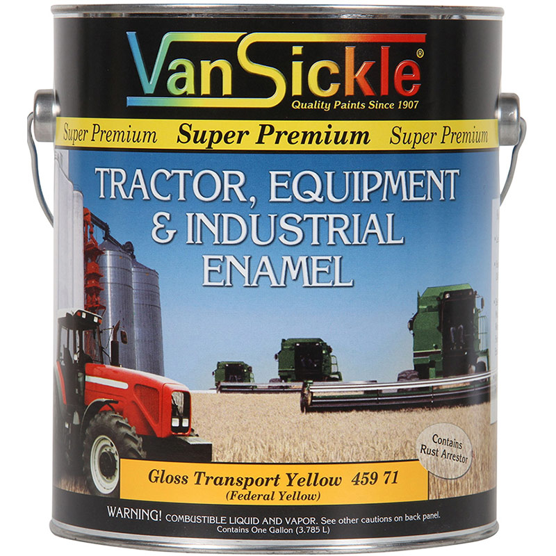 1 Gal. Van Sickle Gloss Transport Yellow Tractor & Equipment Enamel ...