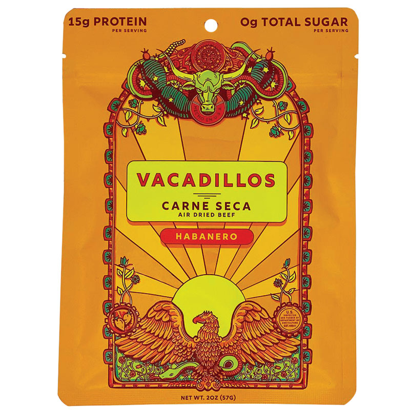 2 Oz. Vacadillos® Carne Seca Habanero Seasoned Beef Jerky - Gebo's