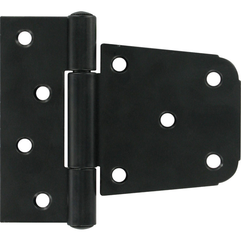 3-1/2" 2x4 or 4x4 Black Heavy Duty T-Hinge - Gebo's