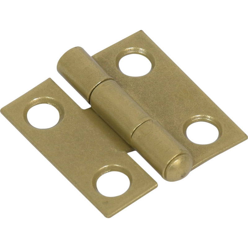 1" Brass Plated Light Narrow Door Hinge - Gebo's