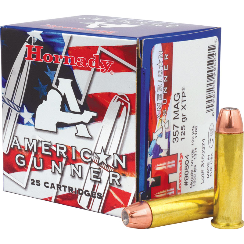 Hornady 357 Mag 125 Gr. XTP American Gunner Ammo - Gebo's