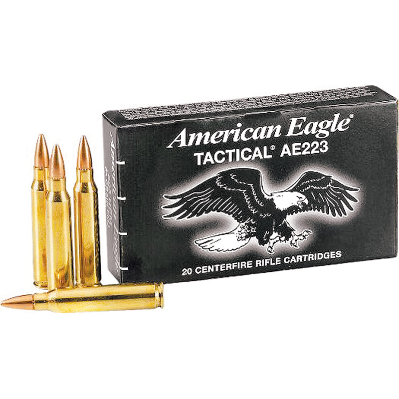 Federal Ammunition American Eagle 20 Rounds Tactical 223 Remington Ammo ...