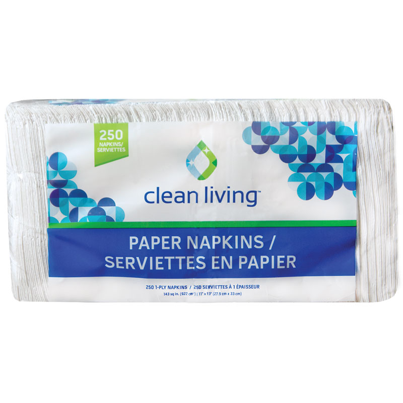 250 Ct. Clean Living Paper Napkins - Gebo's