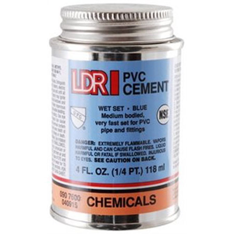 4 Fl. Oz. LDR PVC Cement - Gebo's