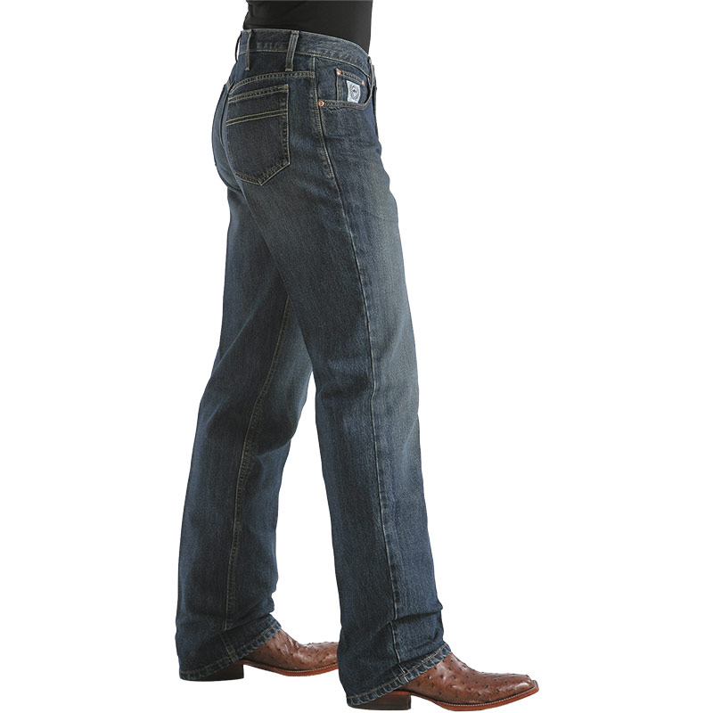 Men's Cinch White Label Dark Stonewash Relaxed Fit Jeans - Gebo's