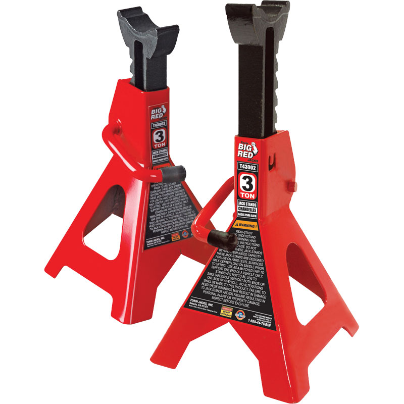 Big Red Jacks 3-Ton Jack Stands - Gebo's